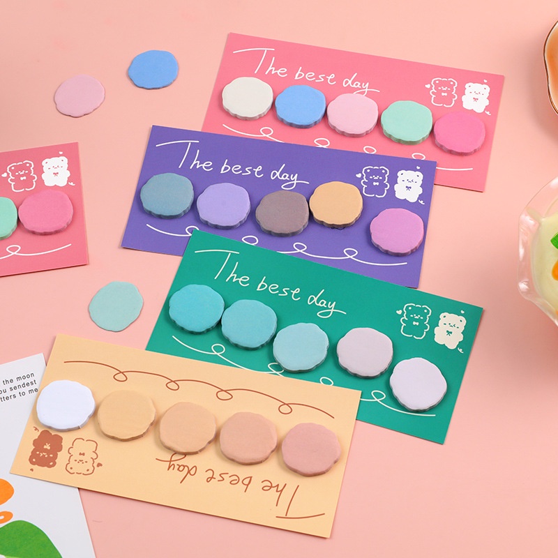 30pcs Cute Tuanzi Index Sticky Notes for Students Colored Round Sticky ...