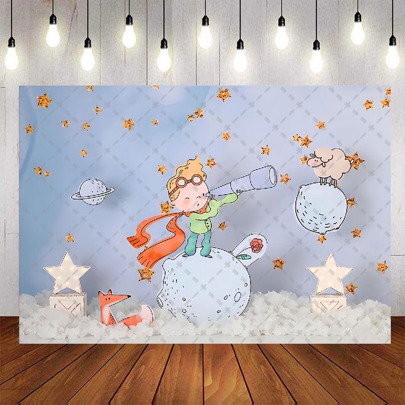 Little Prince Backdrop For Photography Baby Shower Kids Children Girl ...