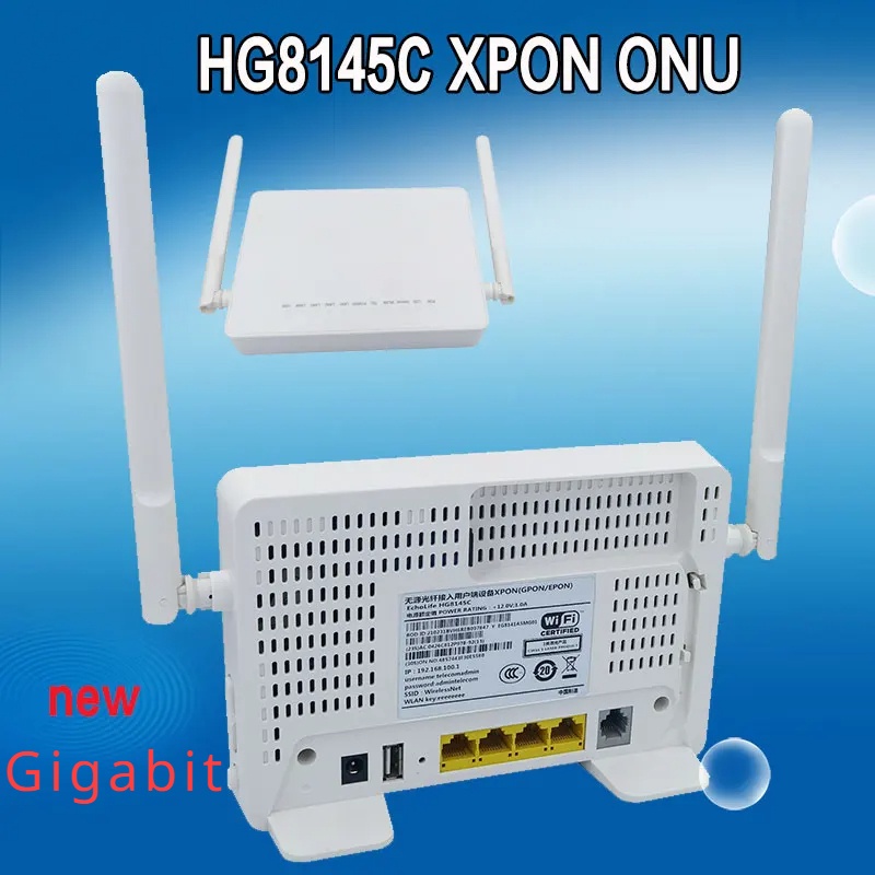 New EPON ONU HG8145C XPON ONT termianl with 1GE+3FE+voice+2.4G wifi ...