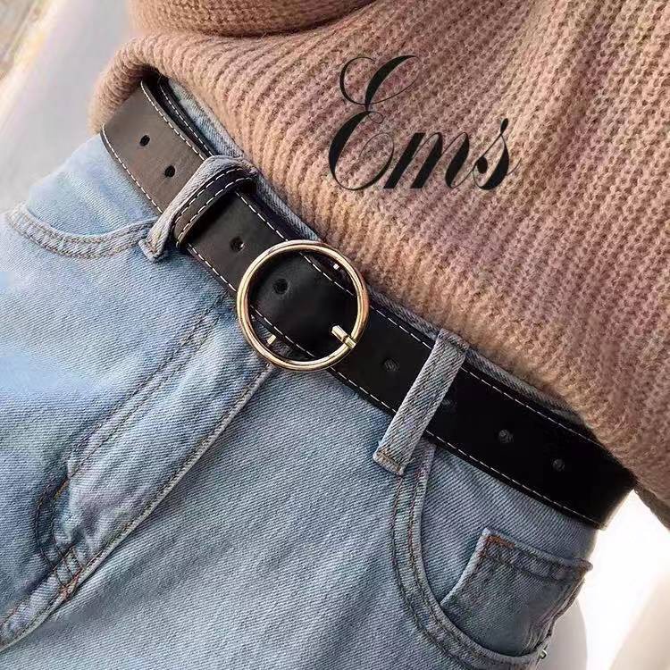 ♞Fashion Boutique Korean Fashion Heart Women belts Leather Metal Buckle ...