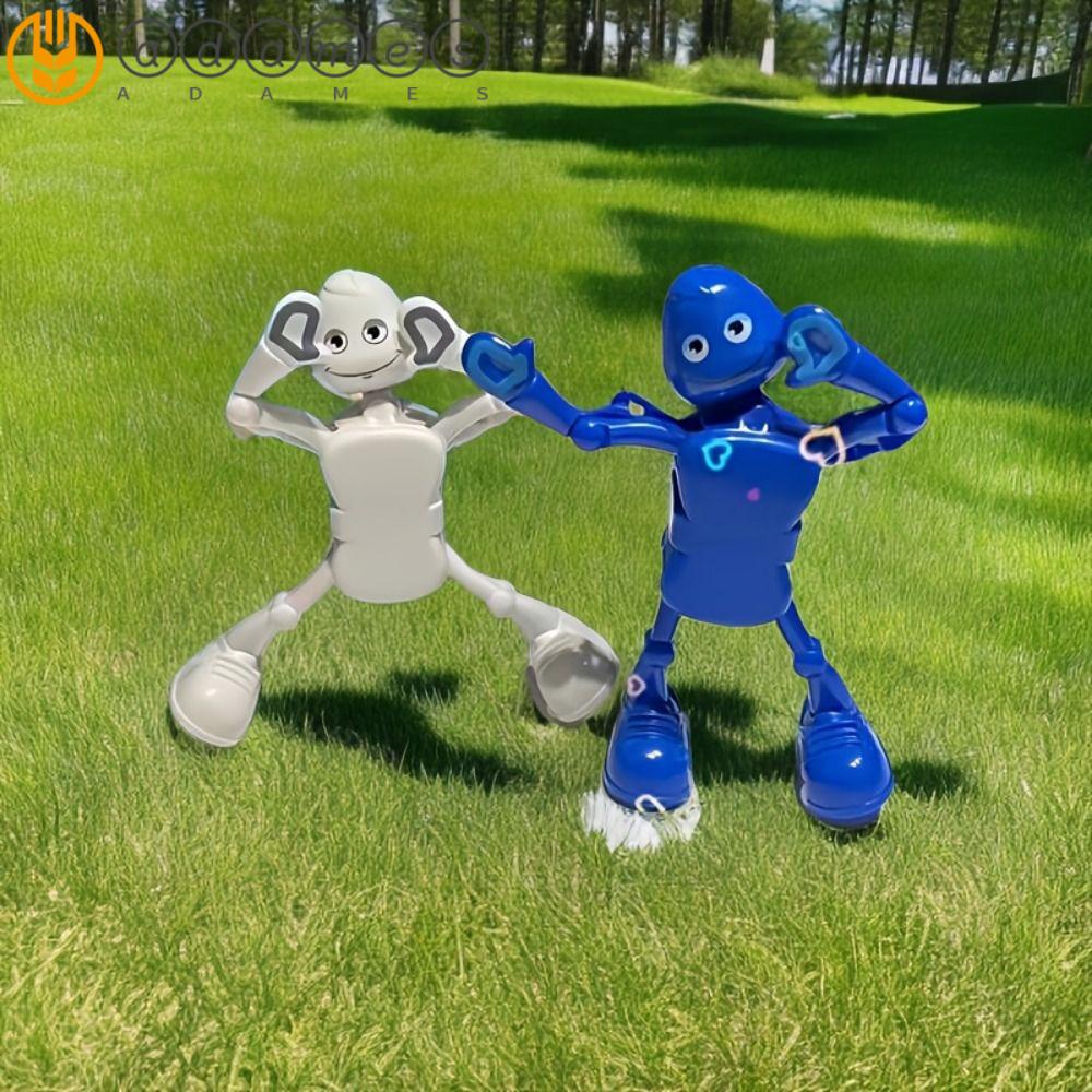 ADAMES Windup Robot Dancer Toy, Wind Up Spring Dancing Robot on The ...