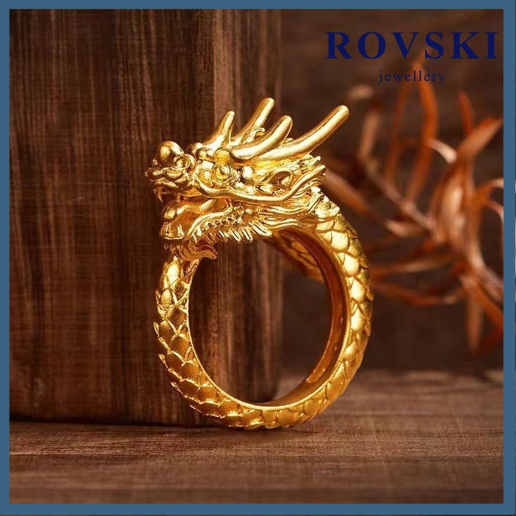 ROVSKI Fashion Korean Ready Stock Jewelry Dragon ring, zodiac sign ...