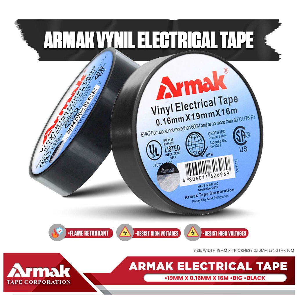 Armak / Croco Original, High Quality & Fire Retardant Electrical Tape ...