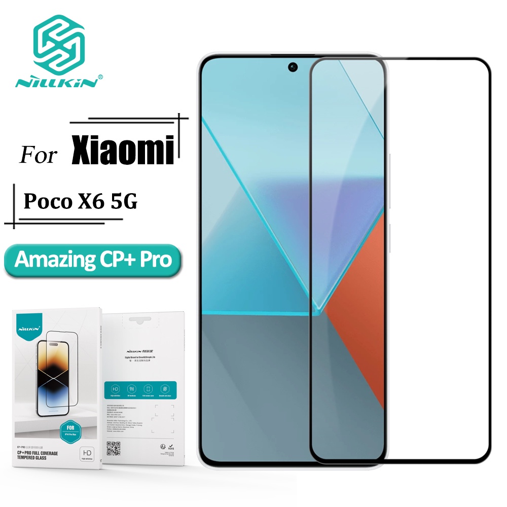 NILLKIN CP+ Pro Series Screen Tempered Glass For Poco X6 5G 9H Anti ...