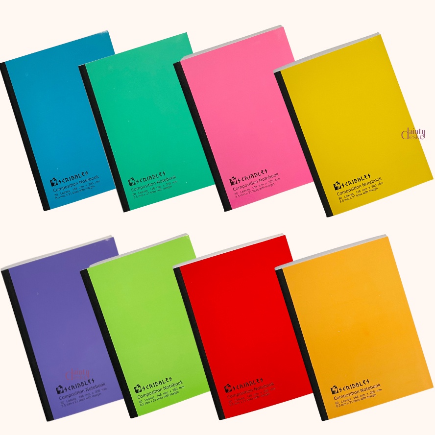 [1 PC] Scribbles Composition Notebook Grade 4 Grade 5 Grade 6 ...