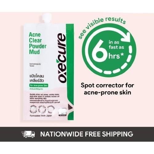 OXECURE Acne Clear Powder Mud 5g | Shopee Philippines