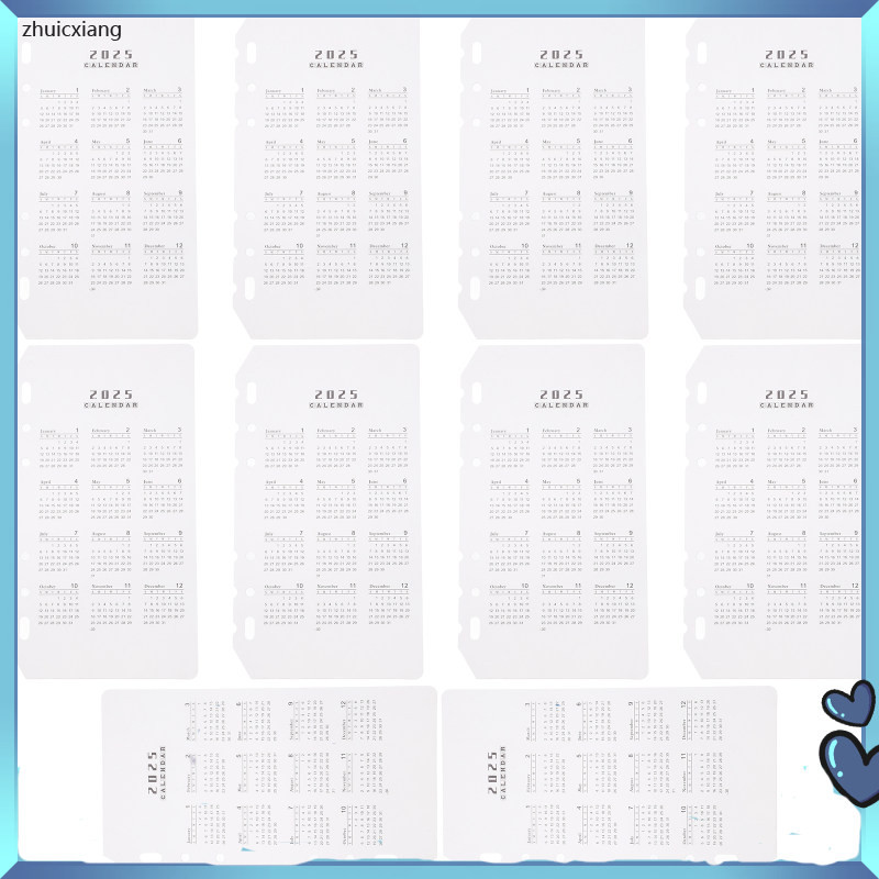 Frosted Calendar Bezel 10 Pcs Index Dividers Binder Inserts Advent ...