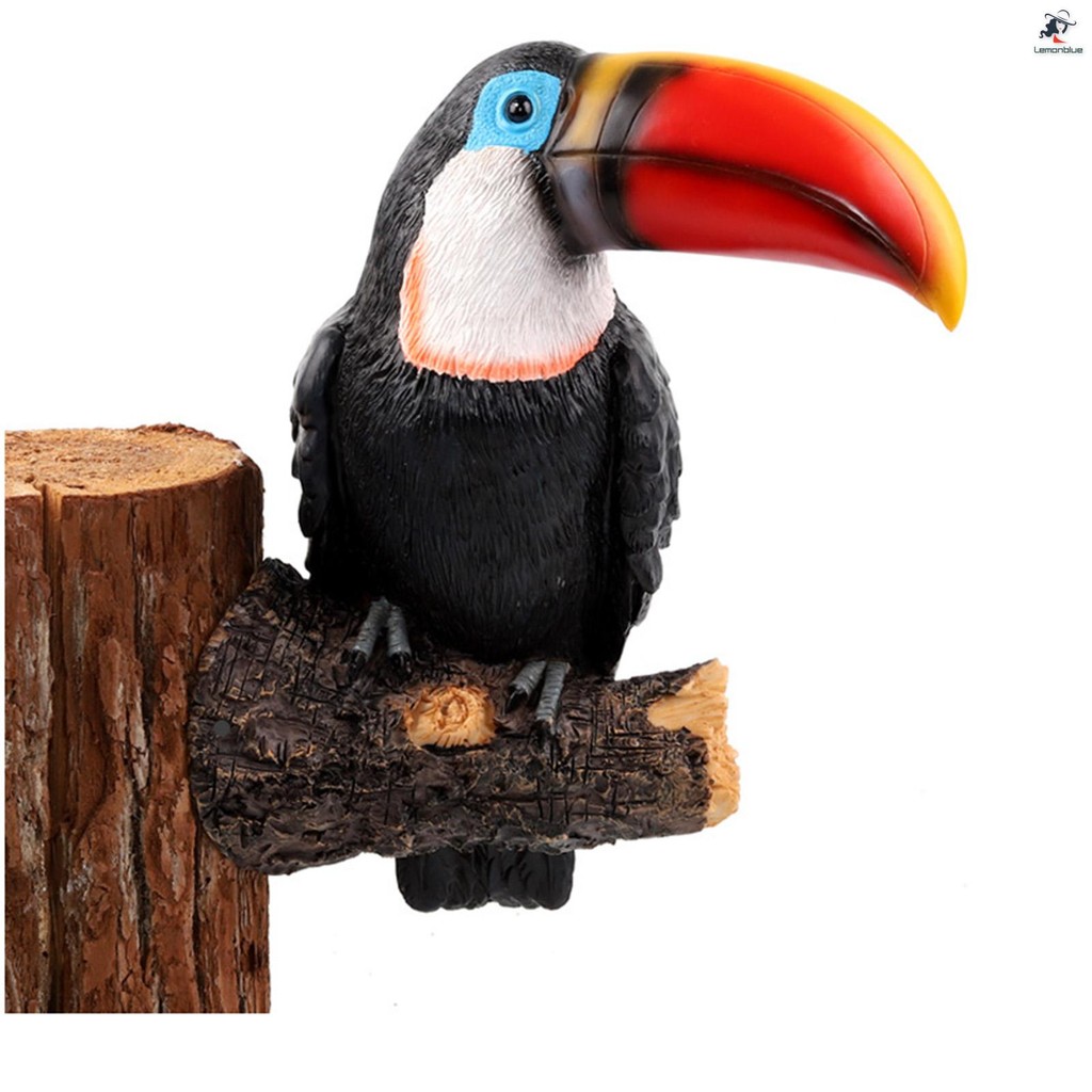 Simulation Toucan Model Statue Resin Big-Billed Toucan Wall Sculpture ...