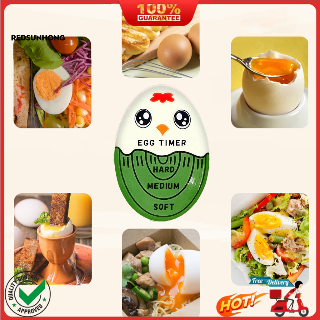 RE.Z Temperature Sensitive Egg Timer Kitchen Gadget Color Changing Egg ...