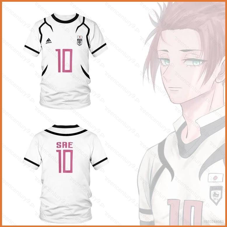 gre9 Blue Lock Itoshi Sae number 10 Cosplay cloth 3D summer T-shirt ...