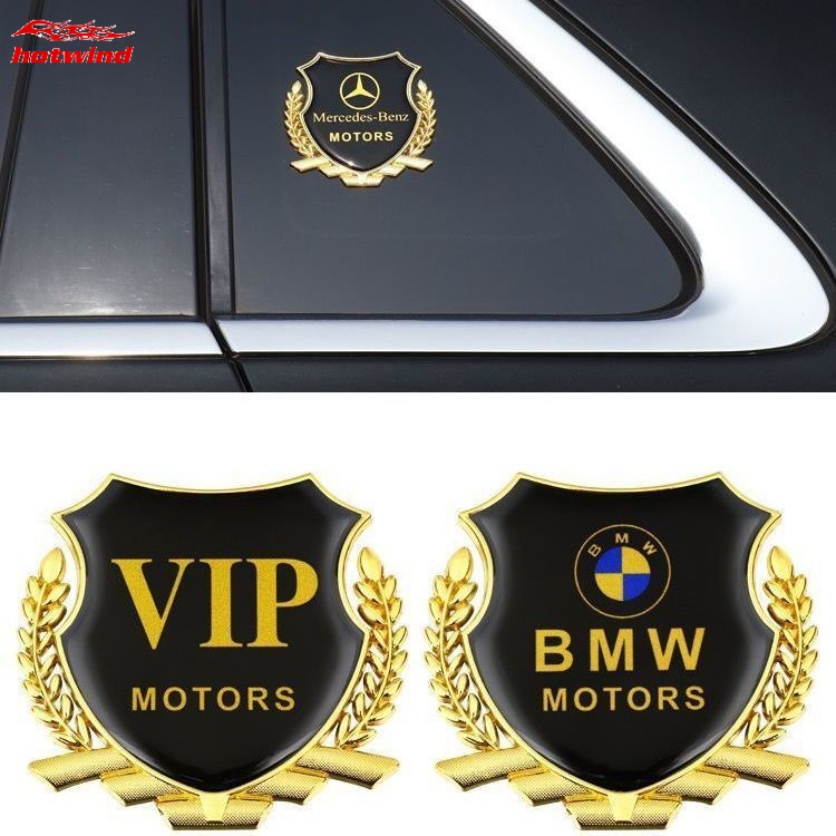 HW 1 pieces Car stickers Accessories Car Styling 3D Metal Sticker ...