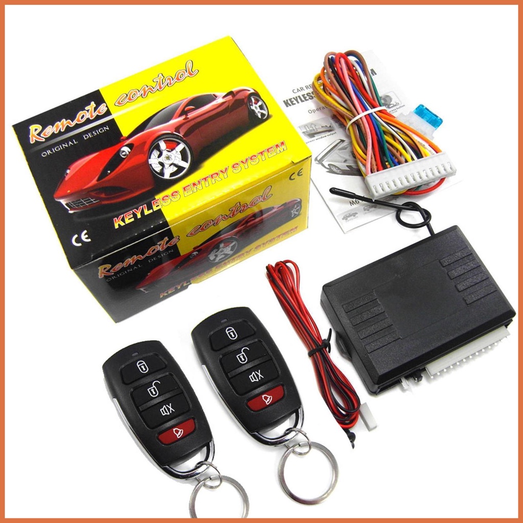 Car Central Door Lock with Wiring Remote Controller Keyless Entry System Car Remote Control ...