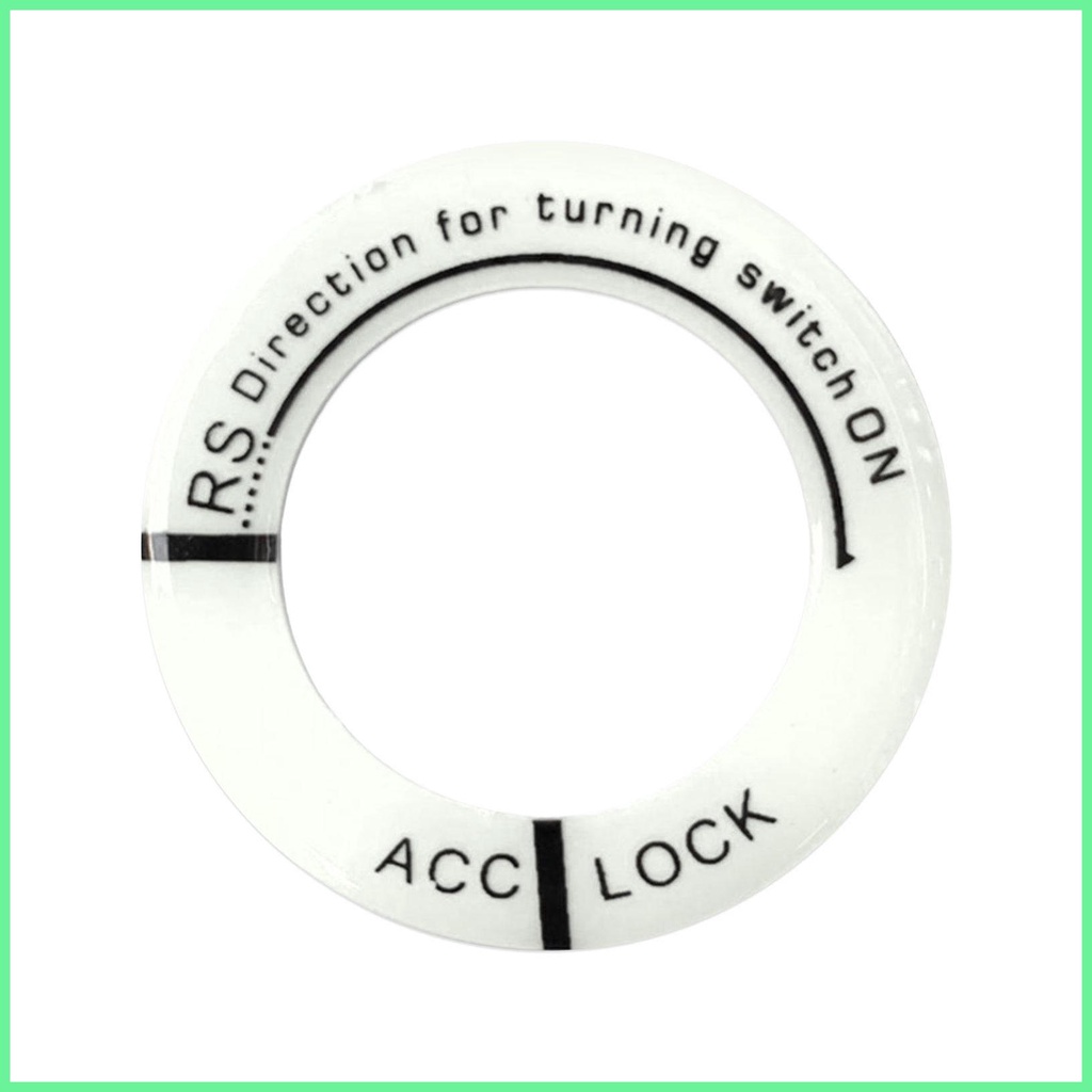 Automobile Luminous Ring Sticker Start Stop Button Fluorescent Key Ring ...