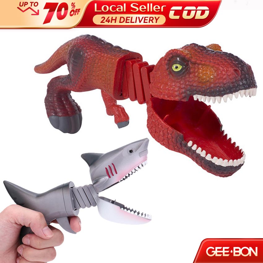 GEEBON Shark Toy Dinosaur Grabber Animal Claw Chomper Toy Dinosaur Bite ...