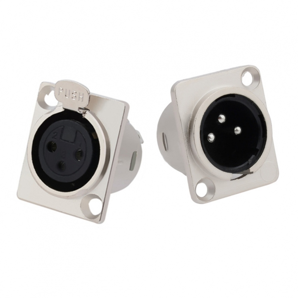 3 Pin Male & Female Snake Cable Applications Solder Terminals XLR ...