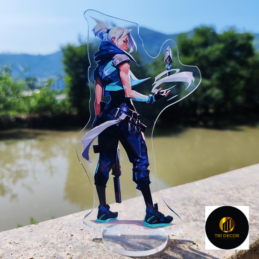 Standee Game Figure Valorant Sage Killjoy Jett Sova Cypher Raze Cosplay ...