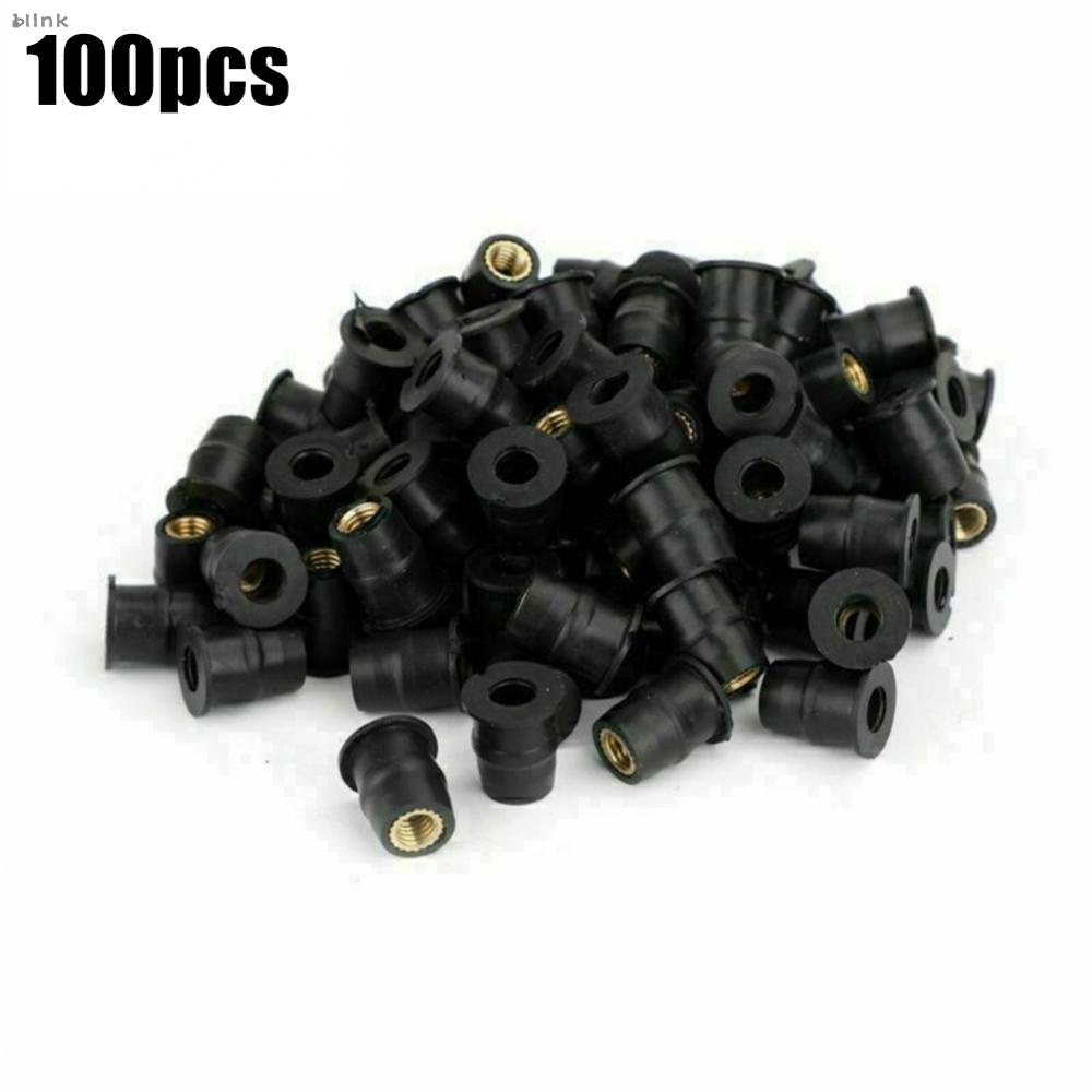 100x Neoprene Nut Rubber Nut M5 Vibration Damper Fairing Attachment H4 ...