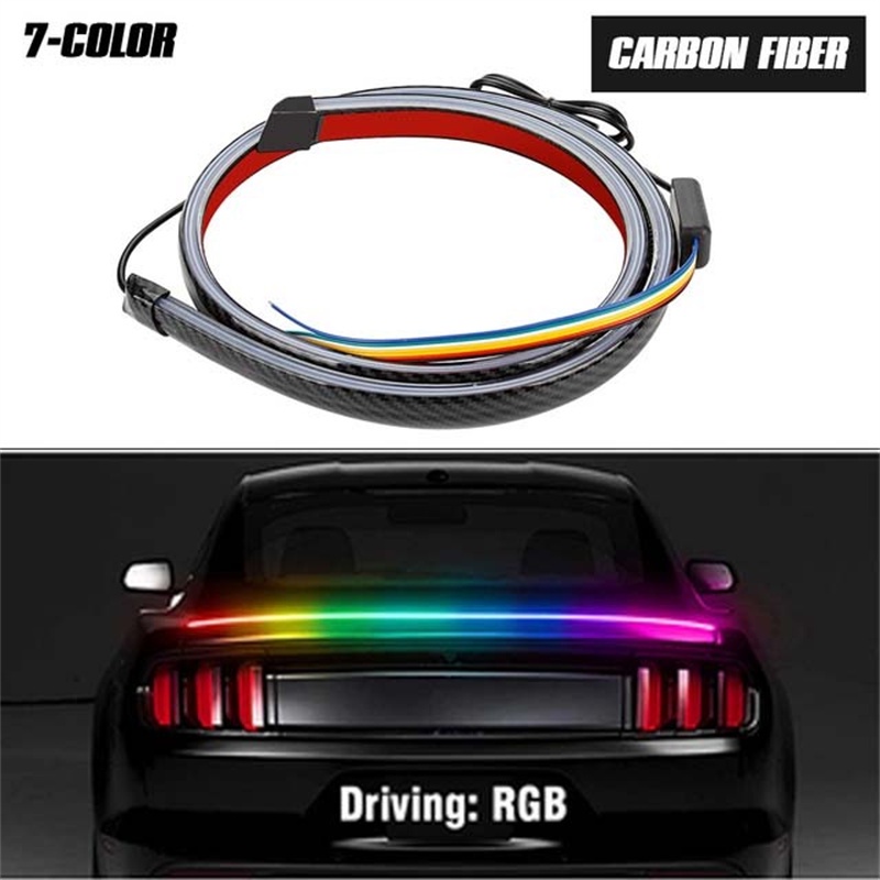 Universal 120cm RGB Colorful Carbon Fiber Unreal Streamer Tail LED For ...