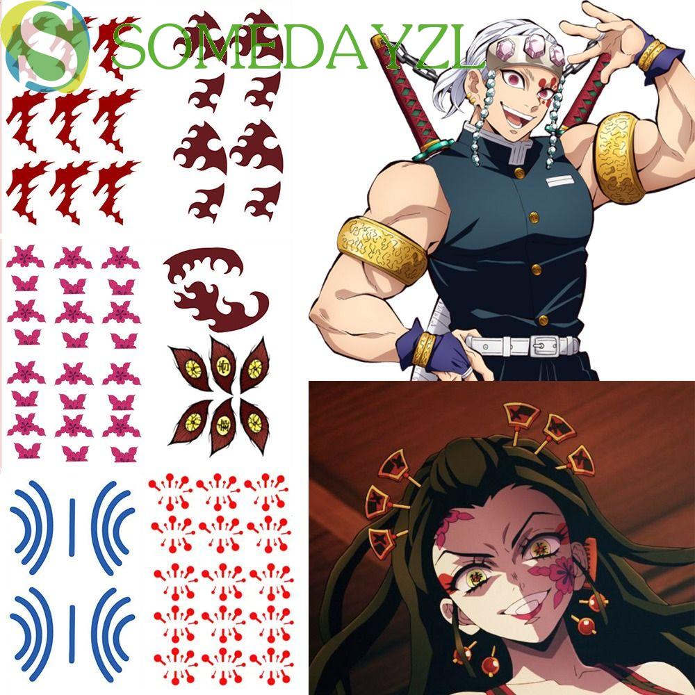 SOMEDAYZL Temporary Tattoo Stickers Kamado Tanjiro Nezuko Forehead Scar ...