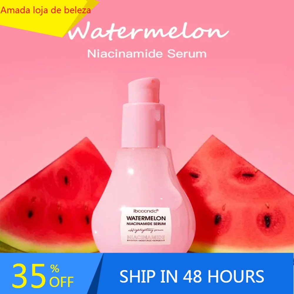 Watermelon Niacinamide Dew Drops Serum Makeup Hydrating Face Glow Serum ...
