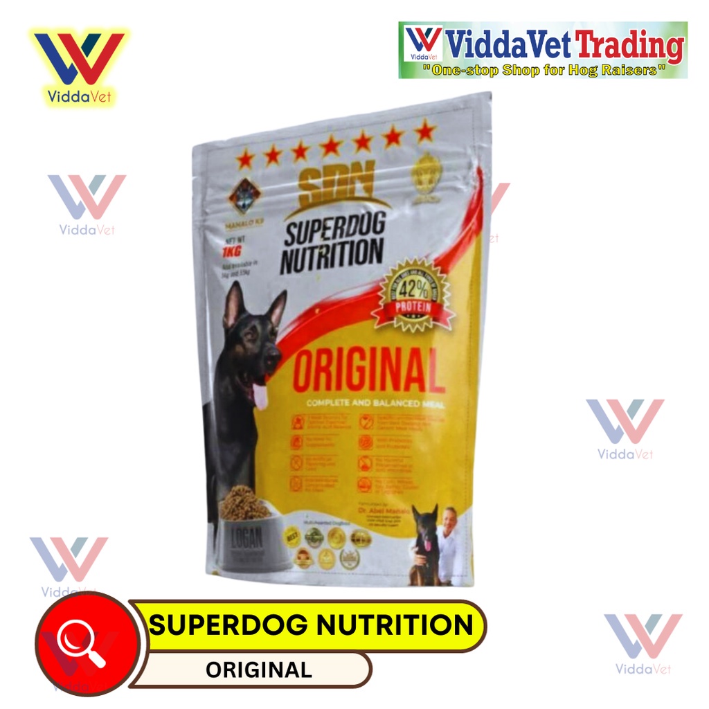 5Kilo SDN Original Dry dog food for all breeds All Life stages SUPERDOG ...