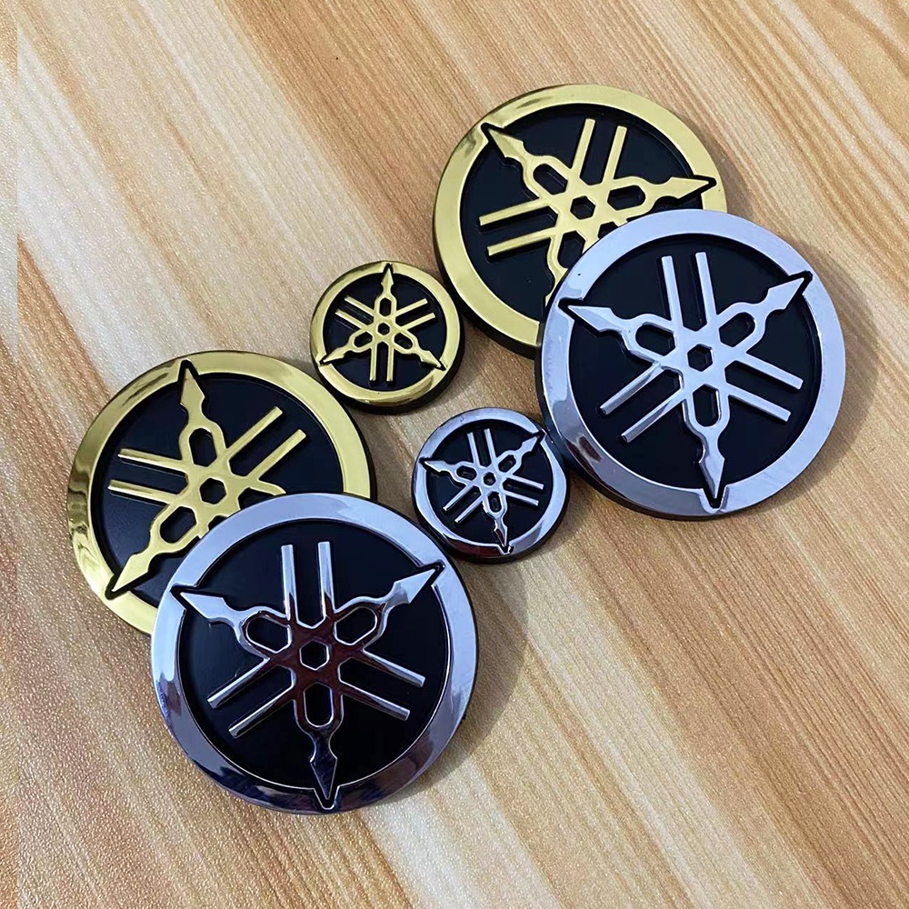 3D Car Motorcycle Modified Car Sticker Metal Car Sticker ABS Round ...