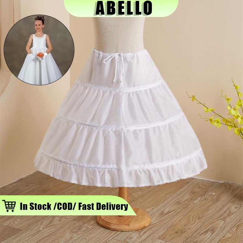 2/3 Hoops Underskirt Petticoat For Kids Cute Girl Children Petticoat ...