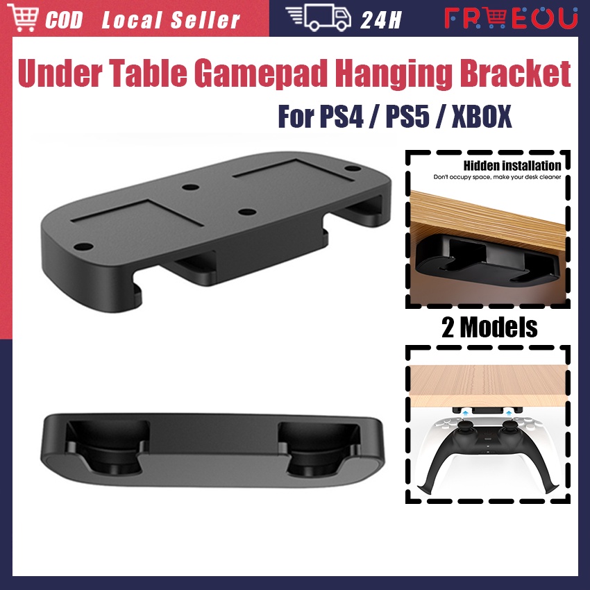 Under Table Gamepad Controller Holder Rack Hook Hanging Storage Stand ...