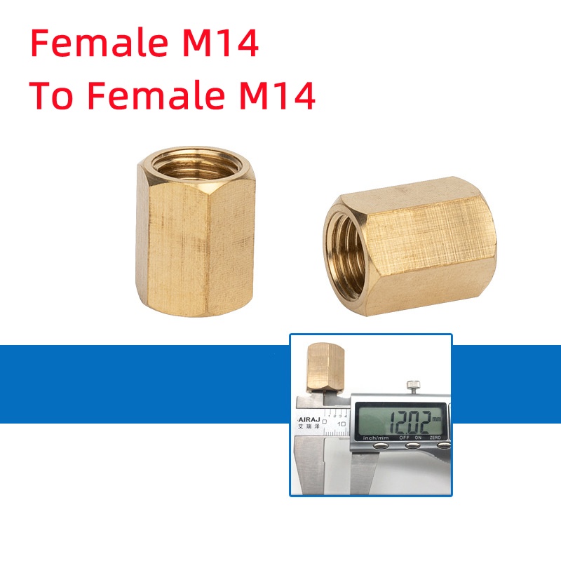 Brass 3/8" 1/4" M14 M18 M22 Thread Connector Male Female Adapter for High Pressure Washer Gun ...