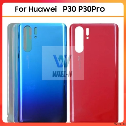 Huawei P30/P30 Pro Glass Back Battery Cover Rear Door Housing Case Replacement Parts For P30 ...