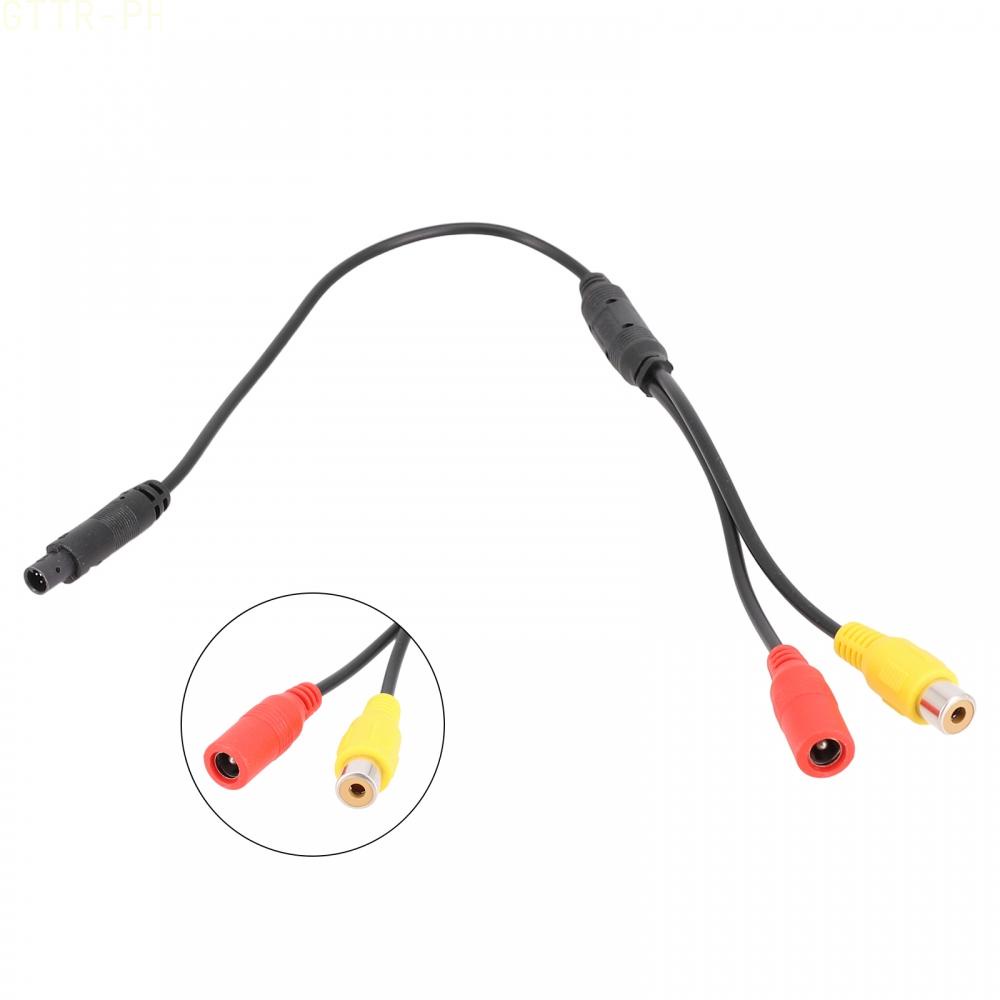 Car Rear View Camera Cable with Male 4 Pin Connector to Female RCA ...