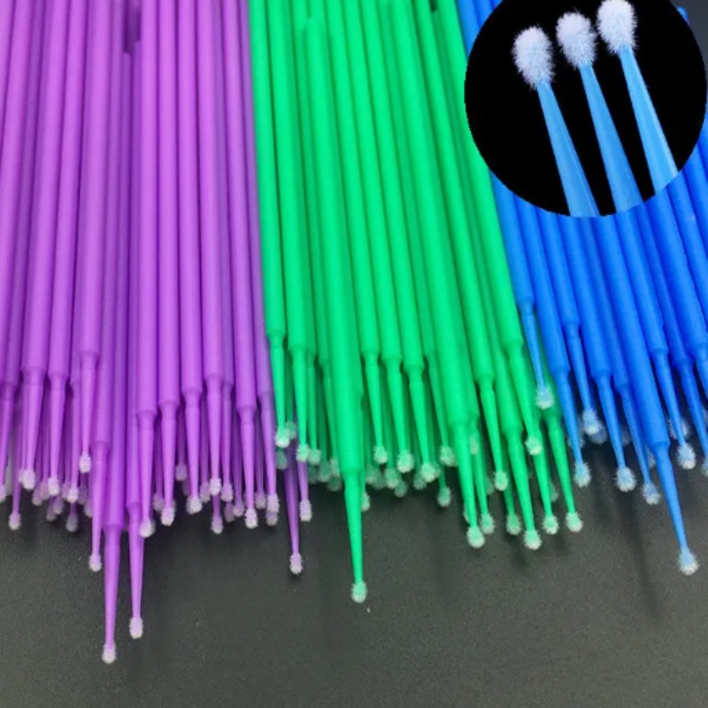 100pcs/pack Bendable Dental Micro Applicator Brush Eyebrow Eyelash ...