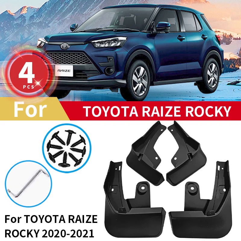 Mudguards For For Toyota Raize Rocky GR 2020 2021 2022 Rear Wheel Mud ...