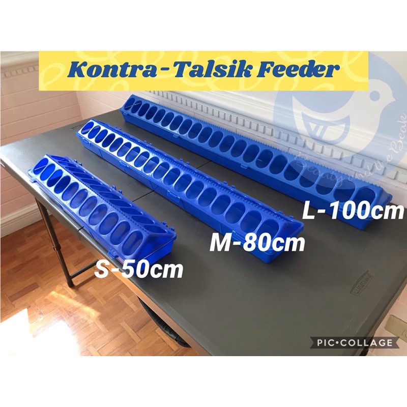 Pigeon No Mess Hole Feeder Tray Trough Anti-Spatter Plastic Chicken ...