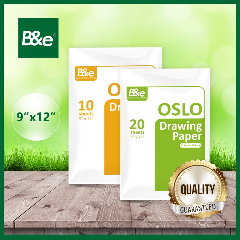Oslo Paper 9x12 10pcs | 20pcs Drawing Paper Premium Quality Stationary ...