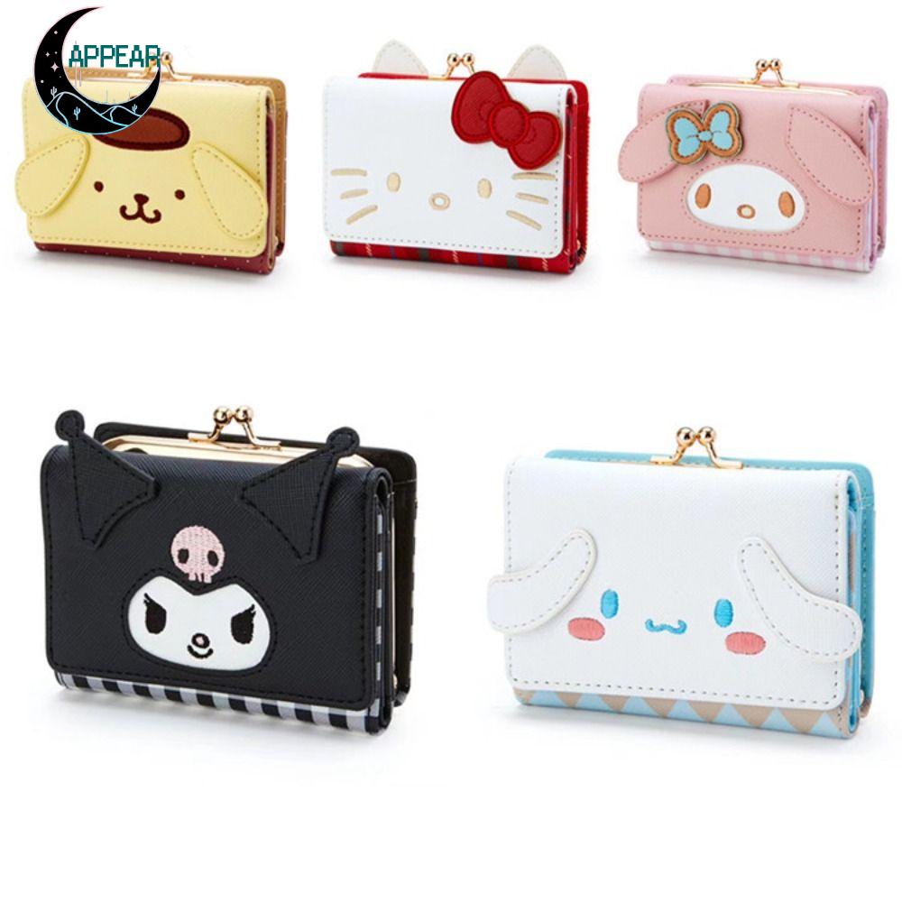 APPEAR Coin Purse Cinnamoroll Purin Dog Fold Bag Cartoon Anime Cute ...