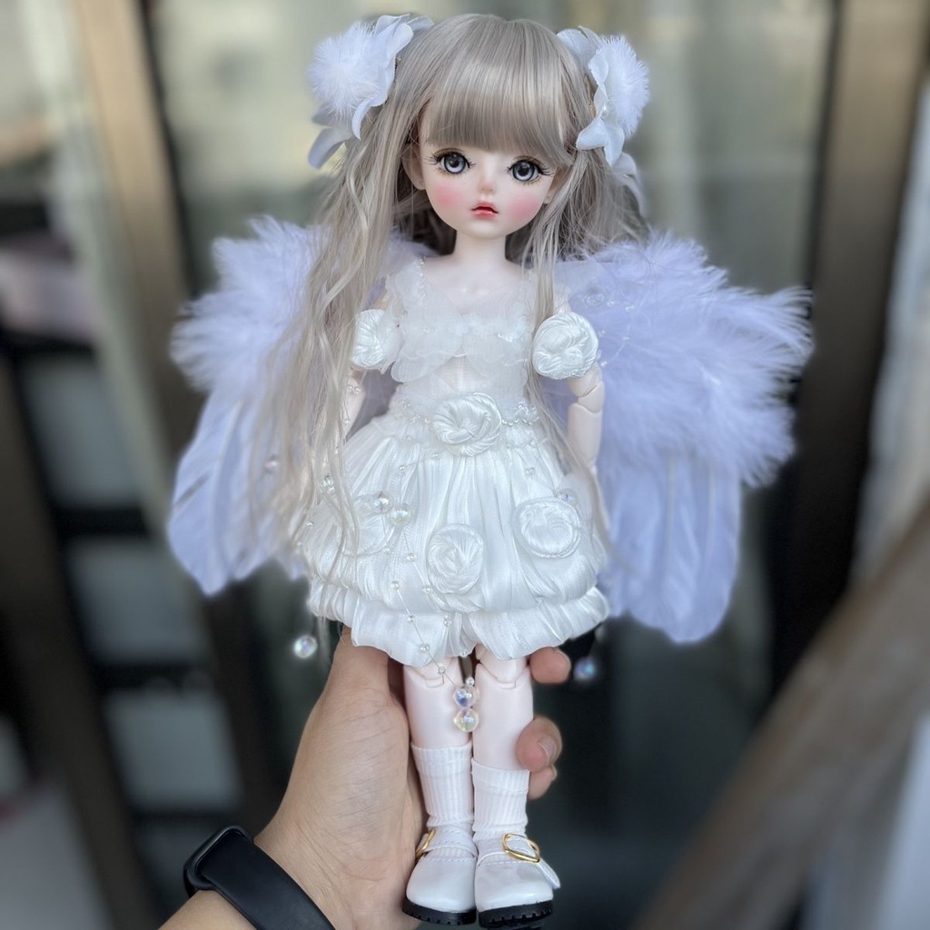 30cm bjd doll Barbie doll 1/6 3D real-eye girl super cute change doll ...