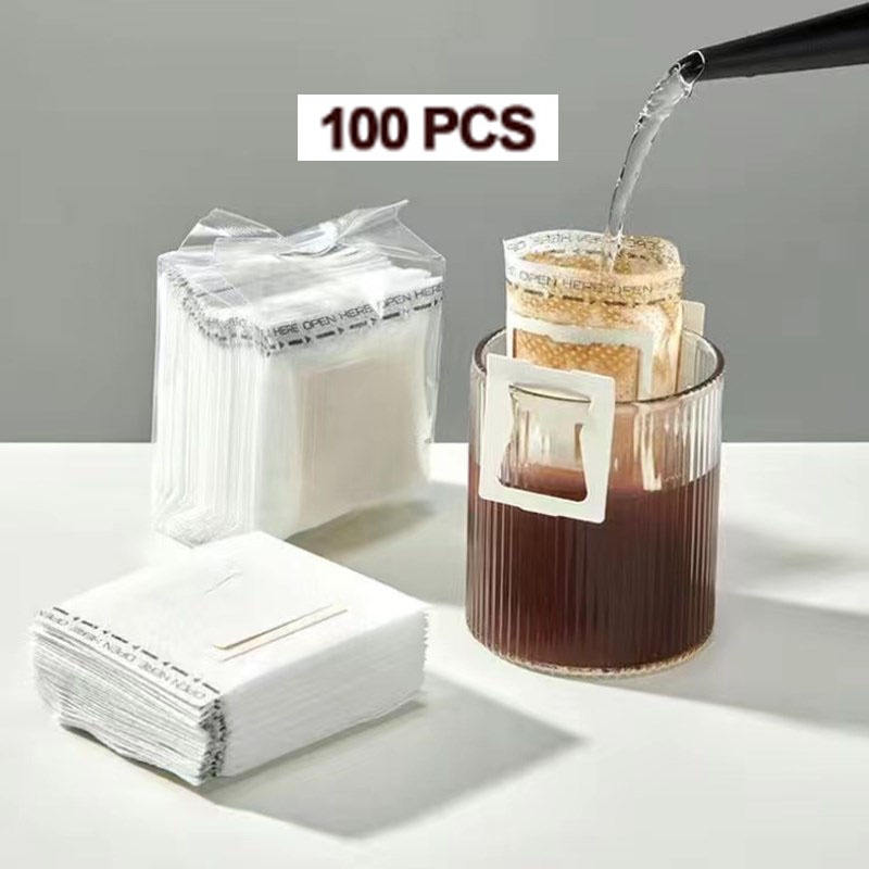 SALE coffee drip bag empty 50/100pcs - Coffee Drip Filter Bag Paper ...