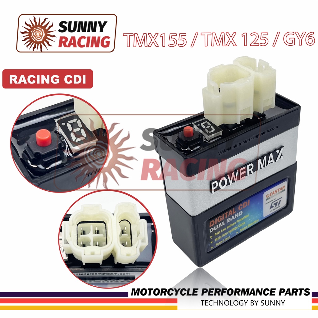 (9 MAP Adjustable)TMX155/GY6-125 RACING CDI(6 Pins) | Shopee Philippines