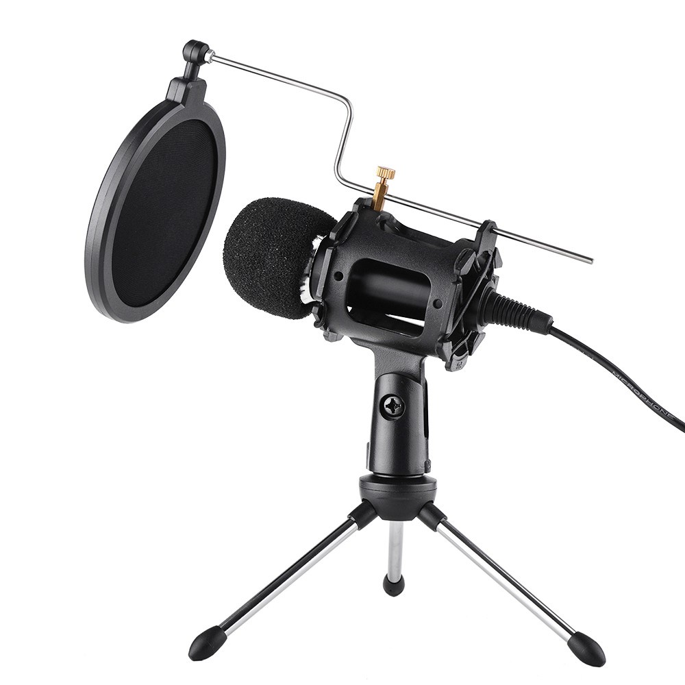Mini Condenser Microphone 3.5 mm PC Microphone K Song Online Classroom ...