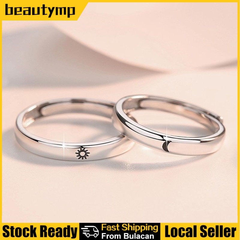 Fashion Accessories Finger Rings Set Couple Jewelry Engagement Ring Sun ...