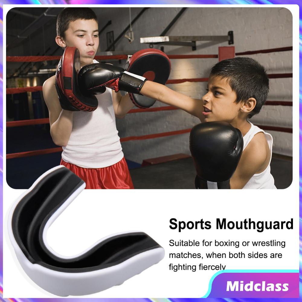 Kids Boxing Gum Shield with Storage Case Mouth Guard Double Colored ...
