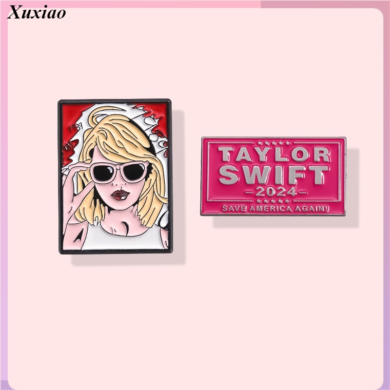 Taylor Swift 1989 Enamel Brooch Pink Backpack Badge Souvenir Enamel Pin ...