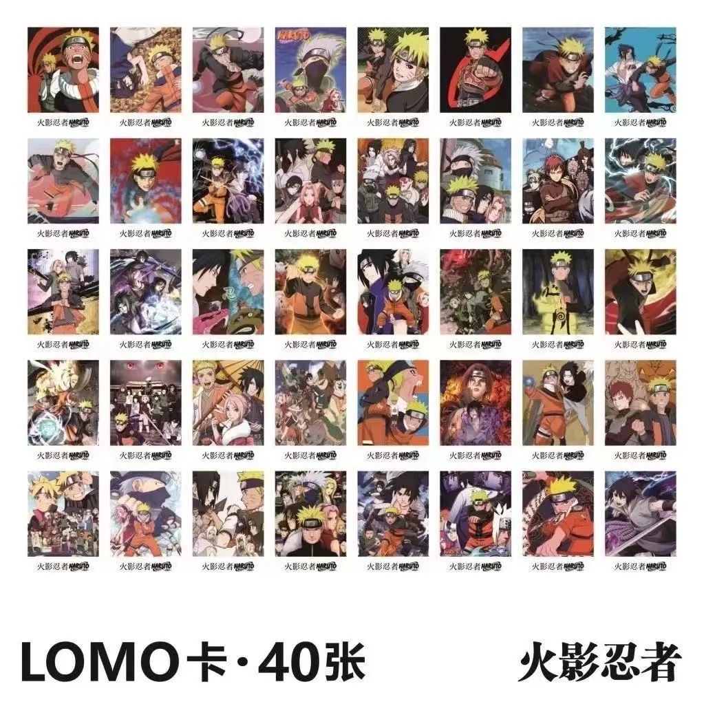 40 Pieces Naruto Lomo Cards Set Naruto, Kakashi Sasuke Anime-themed ...