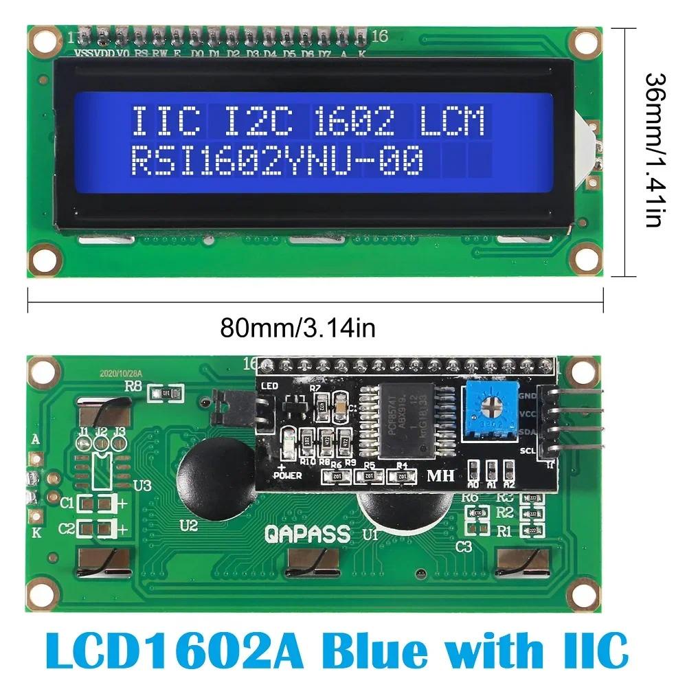 LCD Module LCD1602A 2004A 12864B 0802 16x2 20x4 Character LCD Display PCF8574 IIC I2C Interface ...