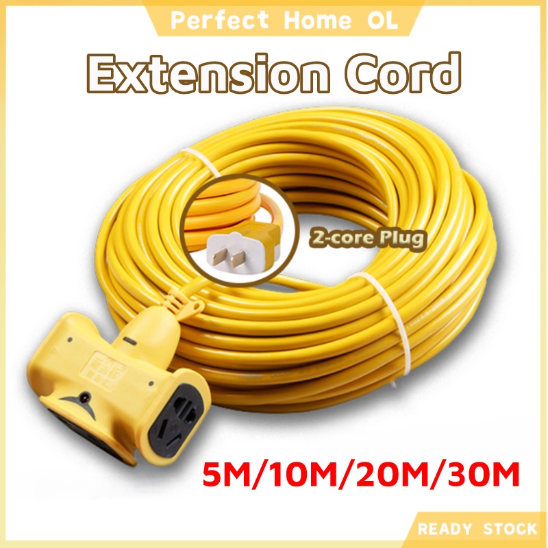 Extension Cord Socket Plug-in Strip 5M/10M/20M/30M Electric Vehicle ...