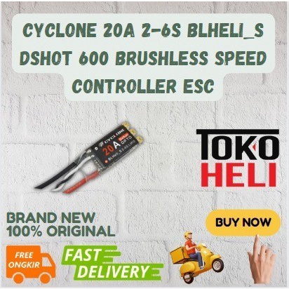 Cyclone 20A 2-6S Blheli_s Dshot 600 Brushless Speed Controller ESC ...