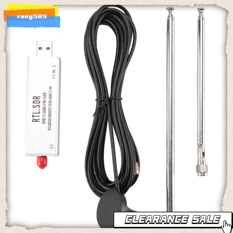 RTL-SDR RTL2832U Tuner + Telescopic Antenna Tuner + Antenna Base Kits ...