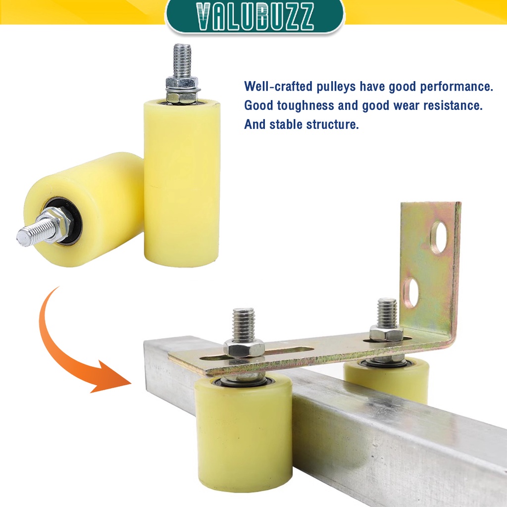 VLB Rail roller Universal Heavy Duty Adjustable Nylon Roller Sliding ...