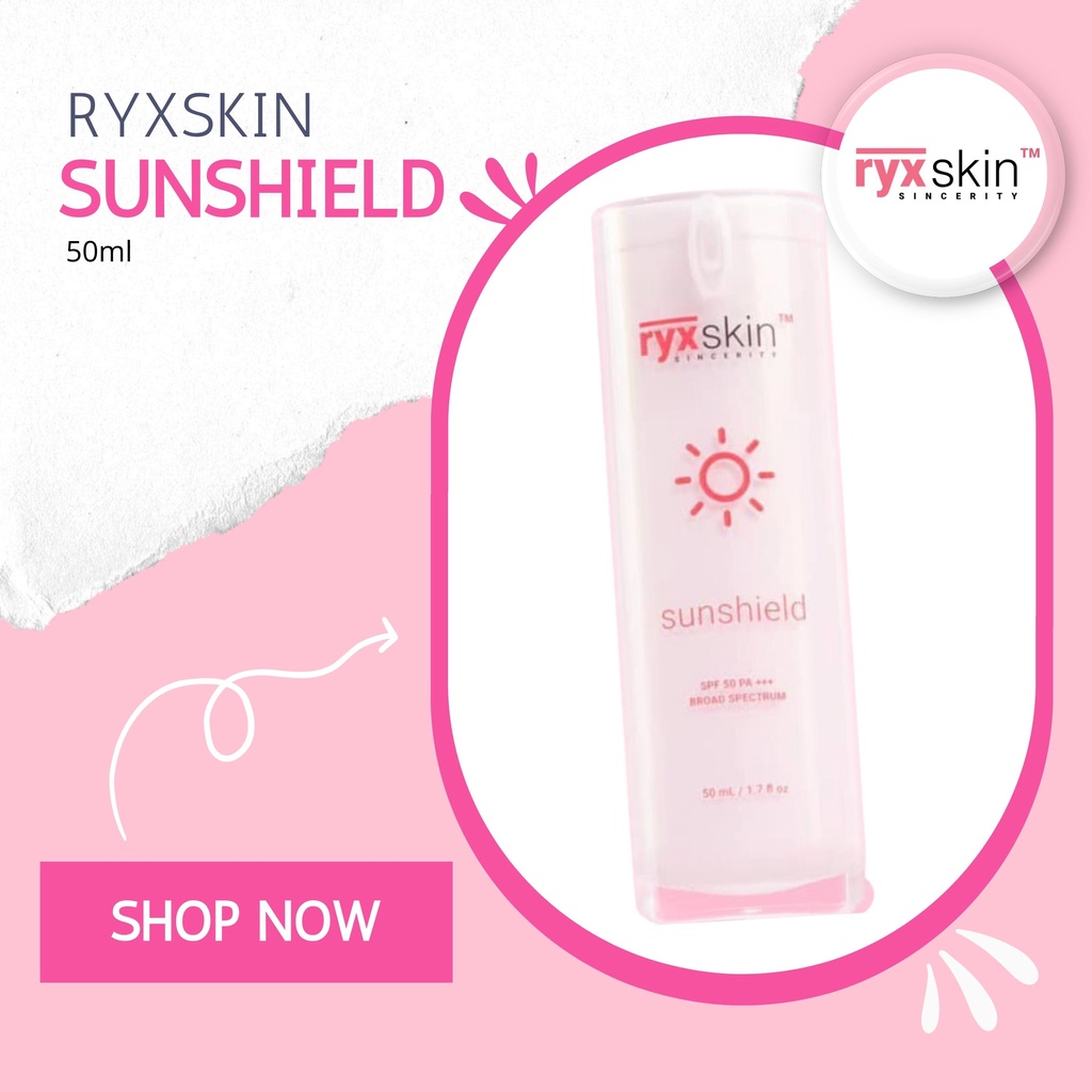 RyxSkin SUNSHIELD 50ml SPF50pa+++ | Ryx Skin Sincerity | Shopee Philippines